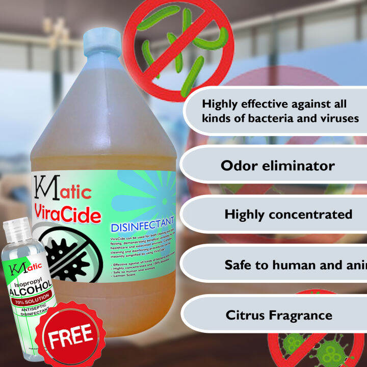 KMatic ViraCide Disinfectant All Purpose Cleaner & Odor Eliminator - 1 ...
