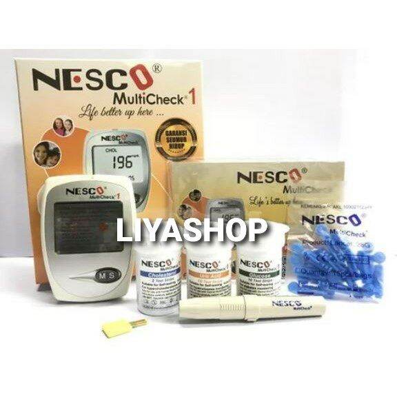 NESCO MULTI CHECK GCU / ALAT CEK GULA DARAH 3 IN 1 / ALAT GCU NESCO | Lazada Indonesia