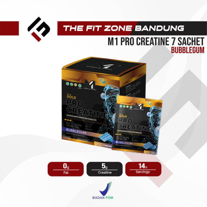 M1 Muscle First Pro Creatine 7 Sachet 14 Servings | Lazada Indonesia