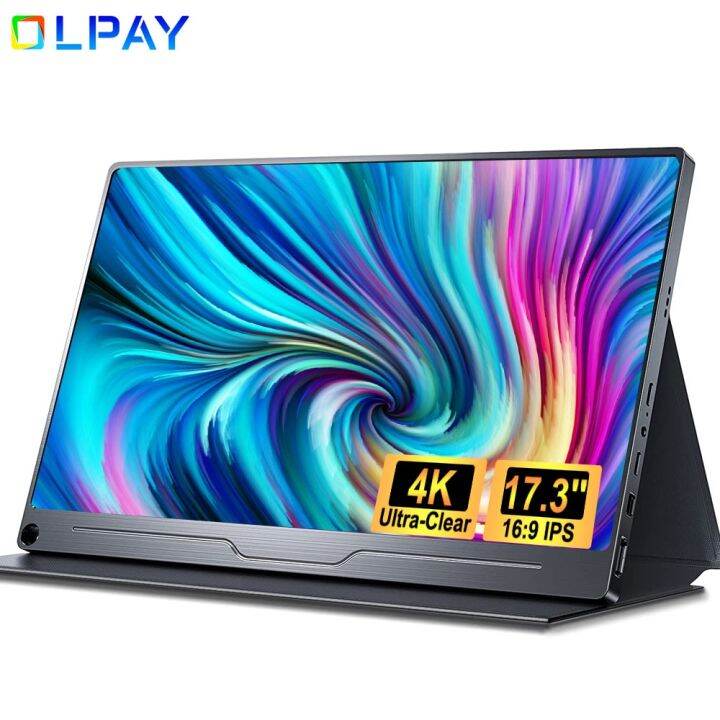True 4K Portable Monitor 17.3 15.6 UHD IPS 3840X2160 100% Srgb HDR ...
