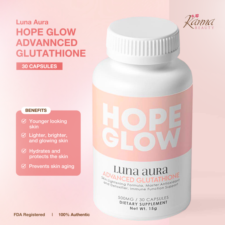 Luna Aura Hope Glow Advanced Glutathione 30 Capsules | Lazada PH