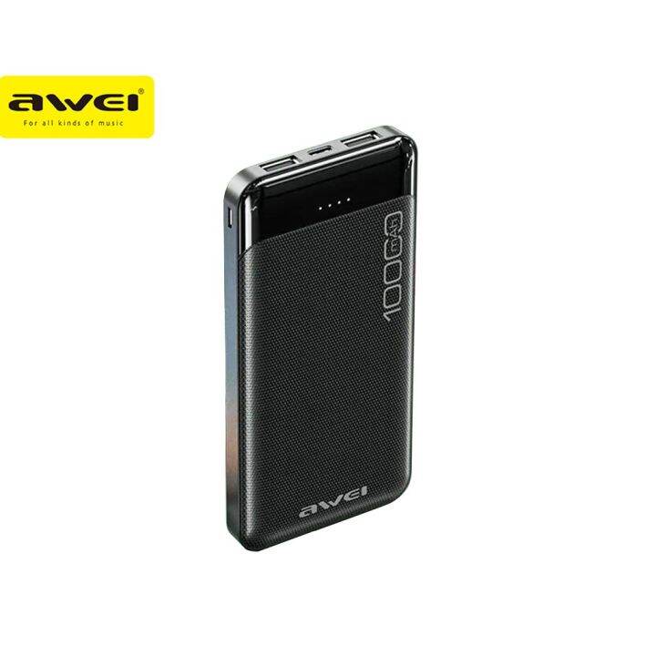 Awei P37K 10000mAh High Speed Charge Dual Input and Output Powerbank 2 ...