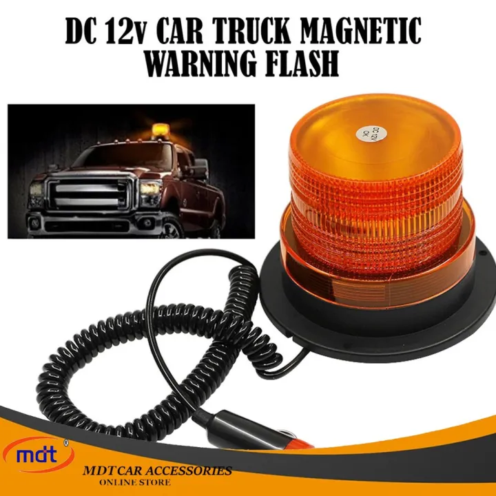 DC12V Car Truck Magnetic Warning flash beacon Strobe Emergency light ...