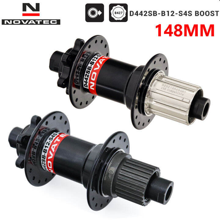 Novatec D442SB-B12 Boost 148mm x 12mm Thru Axle 142x12mm 32-hole 6-bolt ...
