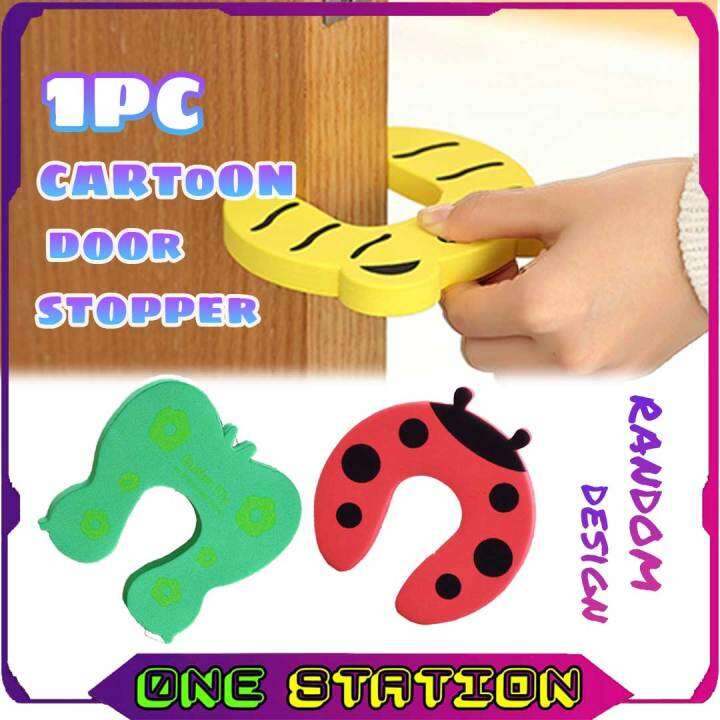 Safety Cute Cartoon Door Stopper Baby Kids Finger Pinch Guard EVA ...