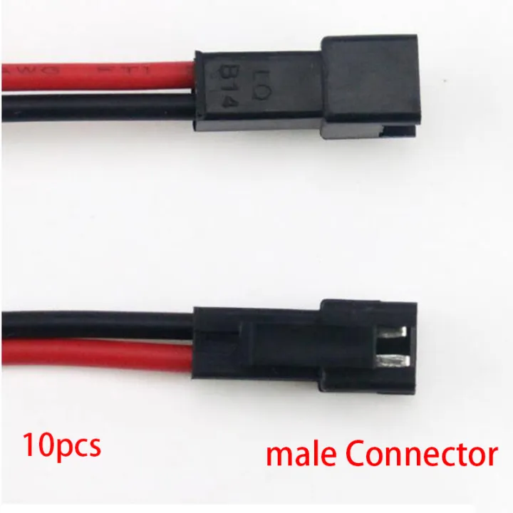 10pcs/5Pairs 10cm 15cm Long JST SM 2Pins Plug Male to Female Male Wire Connector Cable Pigtail ...