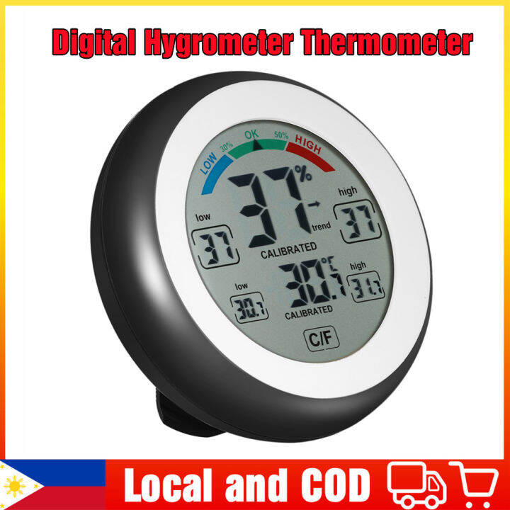 Multifunctional Digital Thermometer Hygrometer Temperature Gauge ...