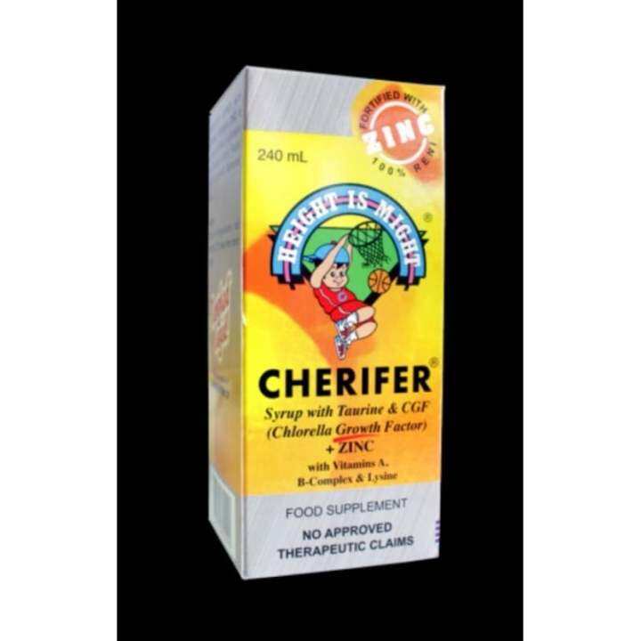 CHERIFER Syrup with Taurine & CGF + Zinc 240mL | Lazada PH