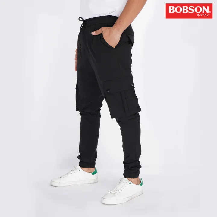 Bobson Mens Modified Non-Denim Jogger Pants 80604 (Black) | Lazada PH