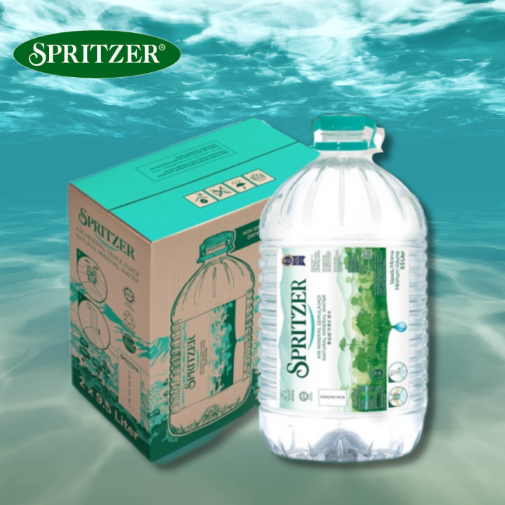SPRITZER Mineral Water (1 CARTON 9500ml x 2 Bottles) | Lazada