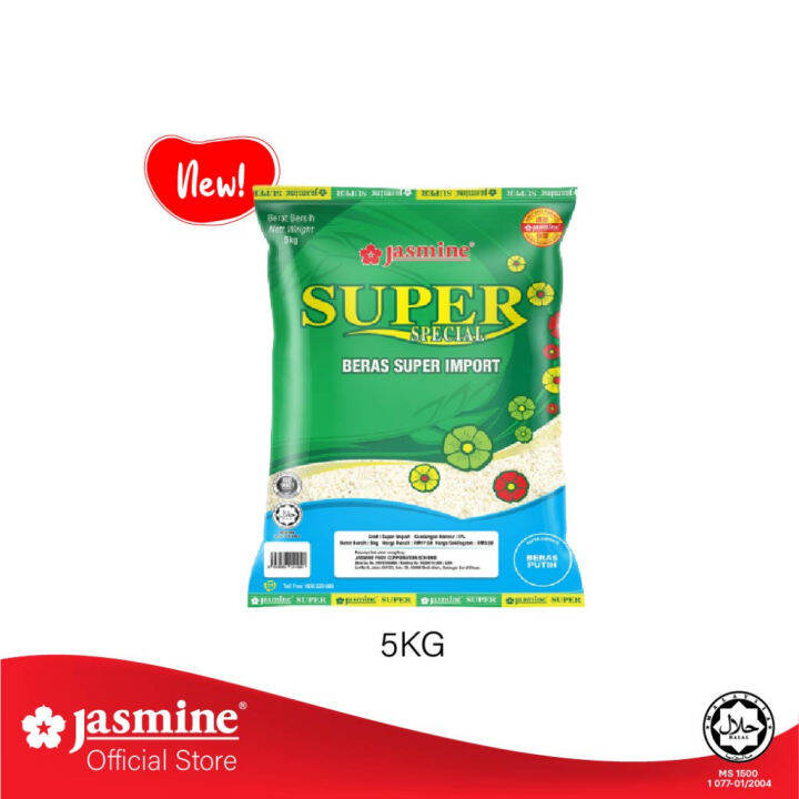 JASMINE Special Import Blue White Rice 5kg | Lazada