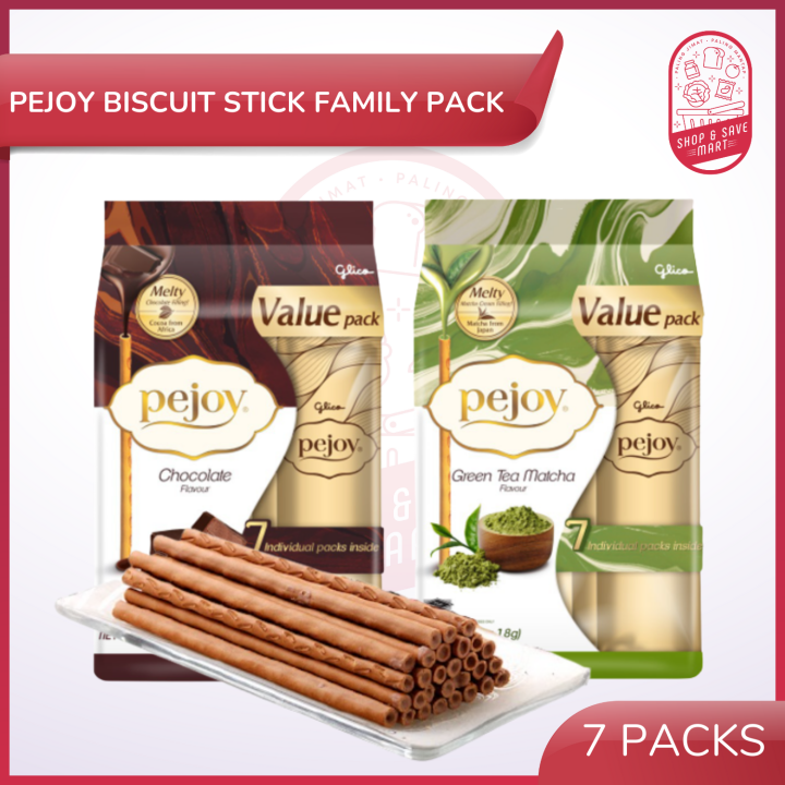 Glico Pejoy Biscuit Stick Famliy Pack - 126g (Flavor : Matcha ...