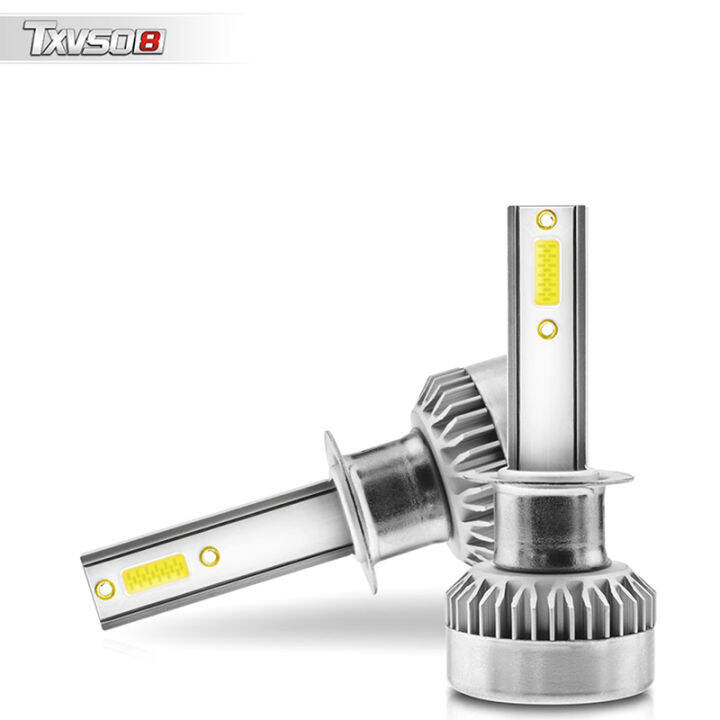 ZHANTONG หลอดไฟหน้า LED TXVSO8 H7 COB 110วัตต์20000LM ไฟสูงสีขาว1คู่ ...
