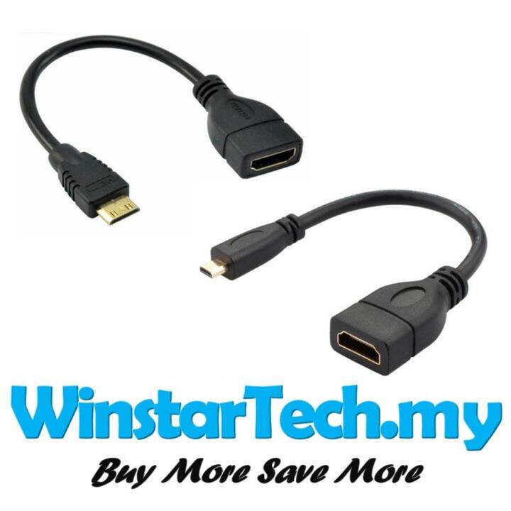 0.15m High Quality 90 Degree Mini hdmi Micro hdmi male to HDMI female ...