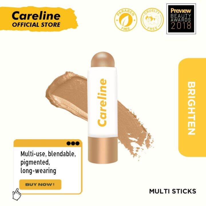 Careline Multi Stick [Multi use Blush on Contour Highlighter Lipstick ...