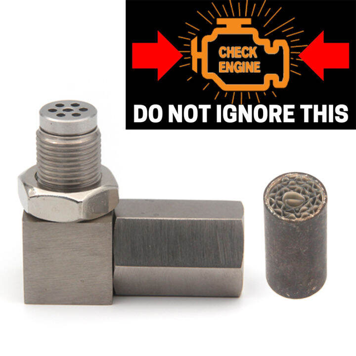 Mini Catalytic Converter 90 Degree Exhaust Pipe O2 Sensor Spacer ...