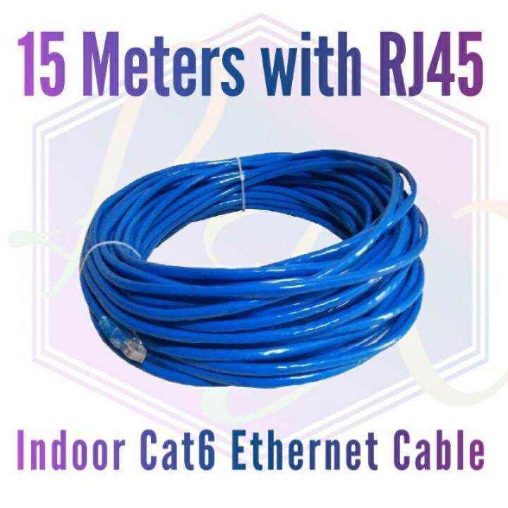 Cat.6 UTP / Ethernet Cable / 15 Meters / Indoor / Ready To Use | Lazada PH