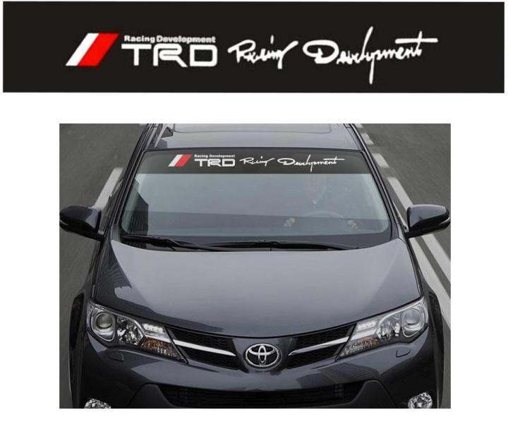 Toyota Cars TRD Sticker Windshield Sun Break Style with Background ...