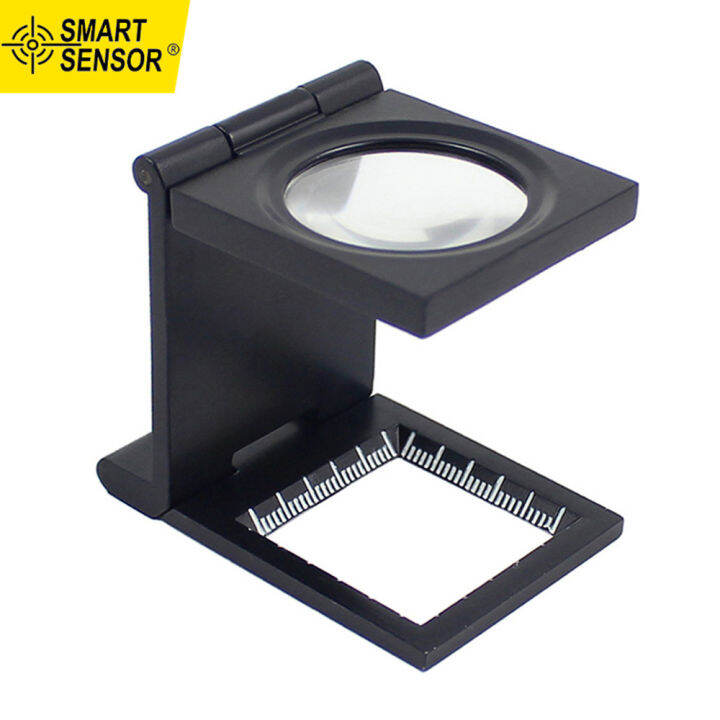 Smart Sensor 10X 28mm Mini Zinc Alloy Folding Magnifier with Scale for ...