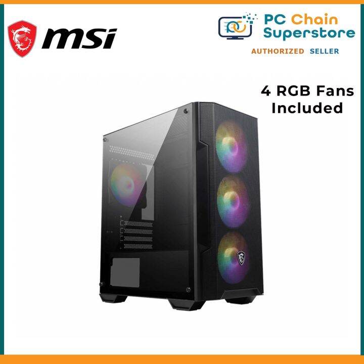 MSI MAG Forge M100A mATX Tower Gaming Desktop Casing PC Case | MESH AIR ...