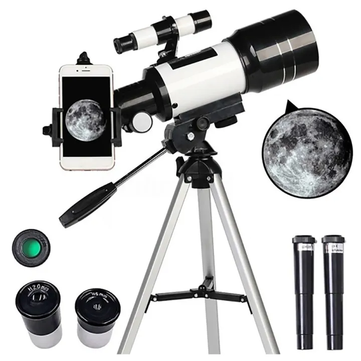 150X 70Mm Aperture Telescope Astronomic Professional Refractor Tripod ...