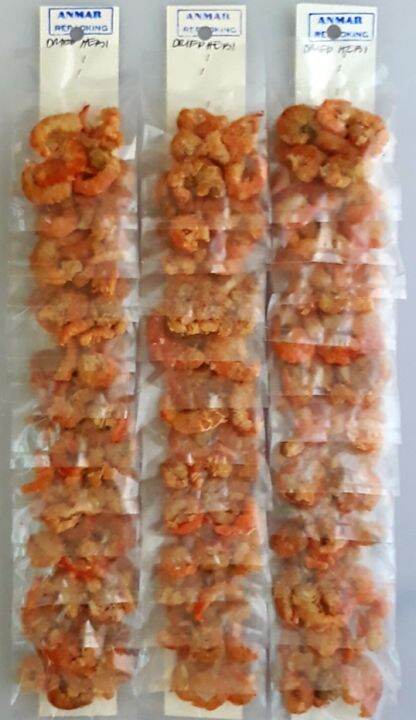 Dried Shrimp Hibe Skinless 1x12 1layer (pack of 3) Net.180 Grams -Packed by Anmar Repacking ...