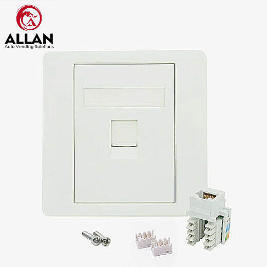Allan Wallplate RJ11 RJ45 Socket Wall Mount Faceplate,1 Port RJ45 ...
