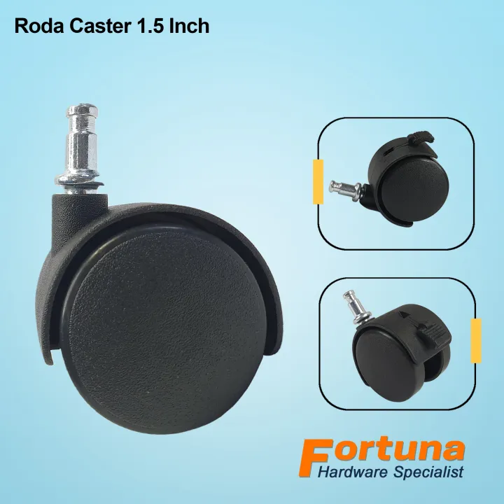 Roda Caster Kursi Kantor 1.5 Inch I Roda Kastor I Kursi I Rak I Etalase ...