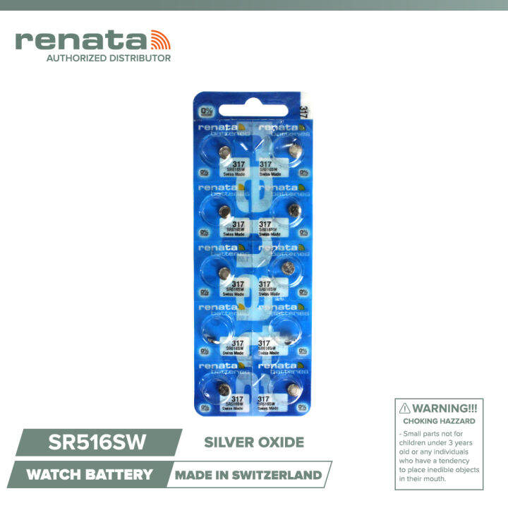 Renata 317 (SR516SW) Watch Batteries | Lazada PH