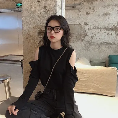 Zeus Trendy สไตล์เกาหลี ฤดูใบไม้ร่วงปี 2021 ความรู้สึกการออกแบบใหม่กลวง ...