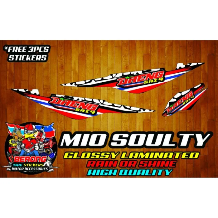 Mio Soulty Daeng Sai 4 Decals | Lazada PH