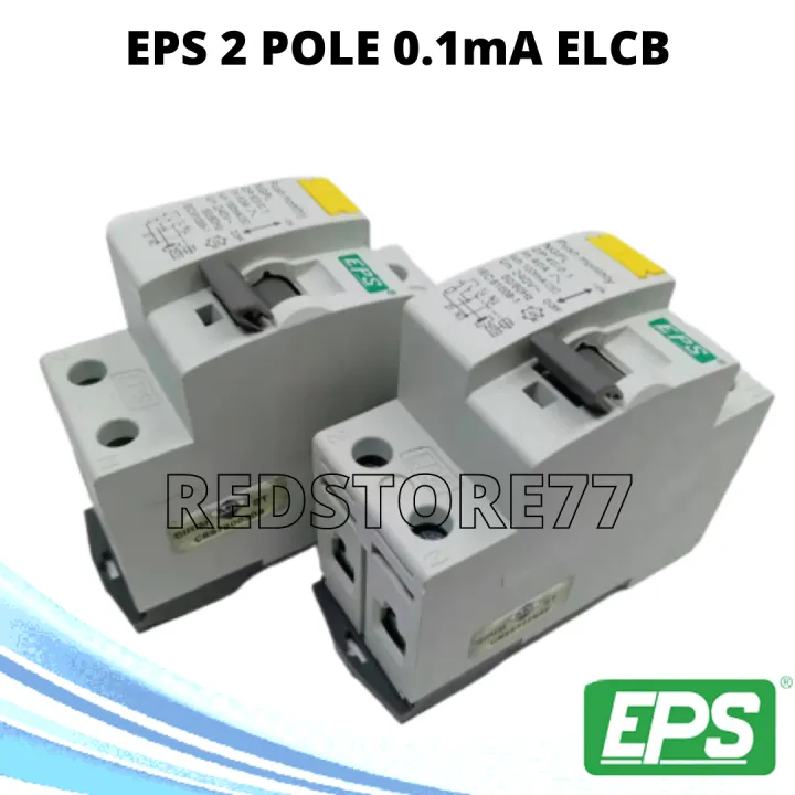 EPS 63A 40A 2 POLE 0.1A (100mA) ELCB EARTH LEAKAGE CIRCUIT BREAKER RCD RCCB RESIDUAL CRURRENT ...