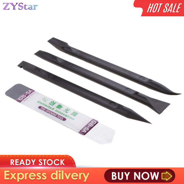 ZYStar 4 in 1 Phone Repair Tool Pry Bar Opening Metal Spudger Plastic ...