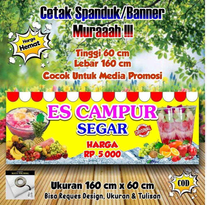 Spanduk Banner Es Campur I Banner Es Buah | Lazada Indonesia