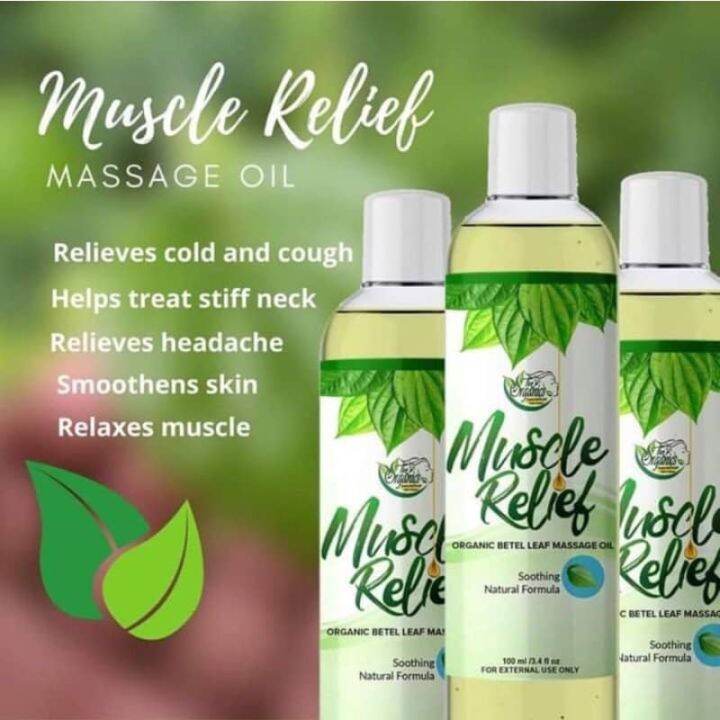 Muscle Relief ORGANIC BETEL LEAF MASSAGE OIL | Lazada PH