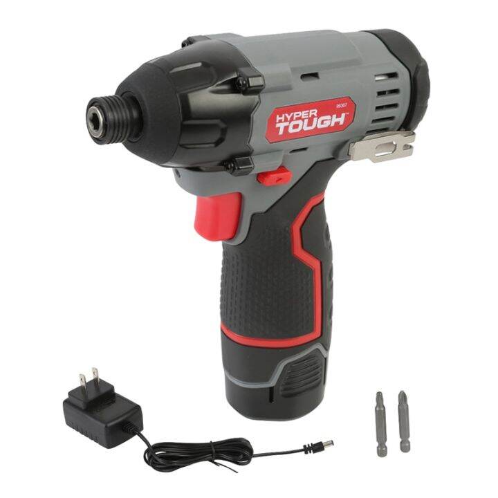 Hyper Tough 12V Max* Lithium-Ion Cordless Impact Driver With 1.5Ah ... Hyper Tough 12V Max* Lithium-Ion Cordless Impact Driver With 1.5Ah ...