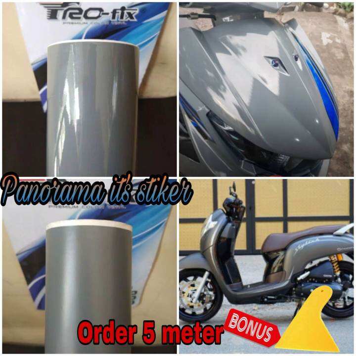 0Stiker/skotlet vinyl dark grey/abu-abu glosy/stiker/scholet/schotlite ...