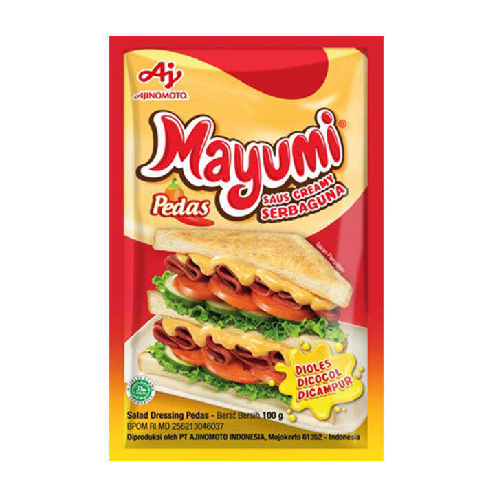 Mayumi® Saus Mayo Pedas Kemasan Sachet 100g (3 pcs) Mayonnaise | Lazada ...