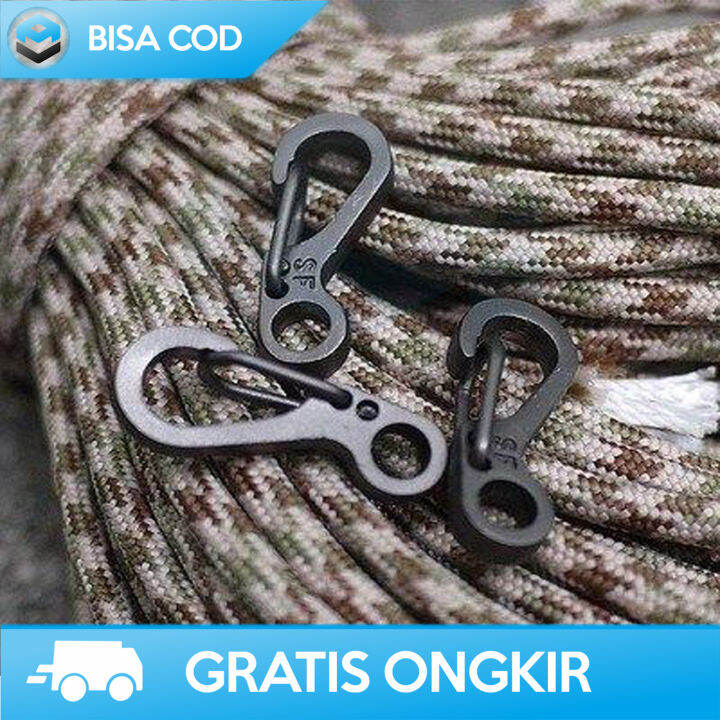 CARABINER MINI KEYCHAIN SERBAGUNA HANGING CAMPURAN BESI ANTI KARAT ...