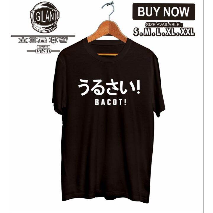 Kaos Baju Anime Bahasa Jepang Bacot Kaos Anime - Gilan Cloth | Lazada ... Kaos Baju Anime Bahasa Jepang Bacot Kaos Anime - Gilan Cloth | Lazada ...