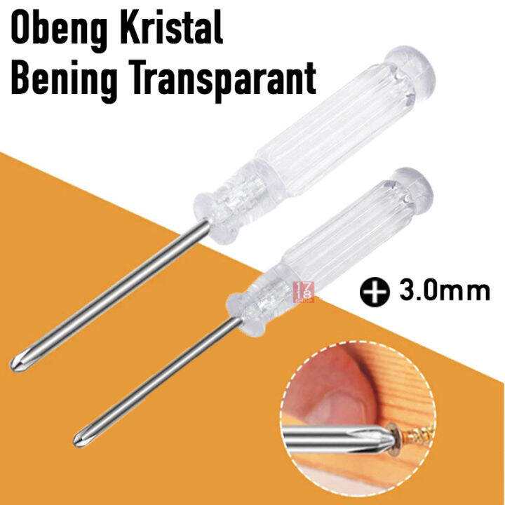 Mini Screwdriver / Obeng + 3mm Bening Mini Perbaikan alat Pembuka untuk ...