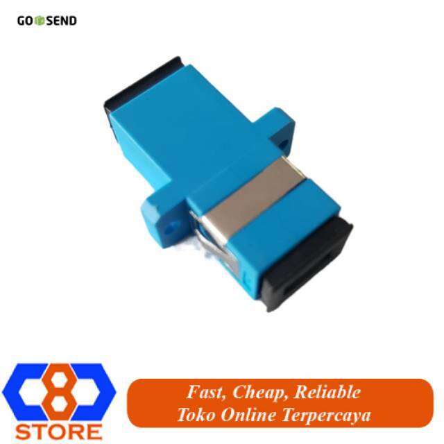 ADAPTER SC ADAPTOR SC SAMBUNGAN KONEKTOR FO FIBER OPTIC FTTH (BAGUS ...