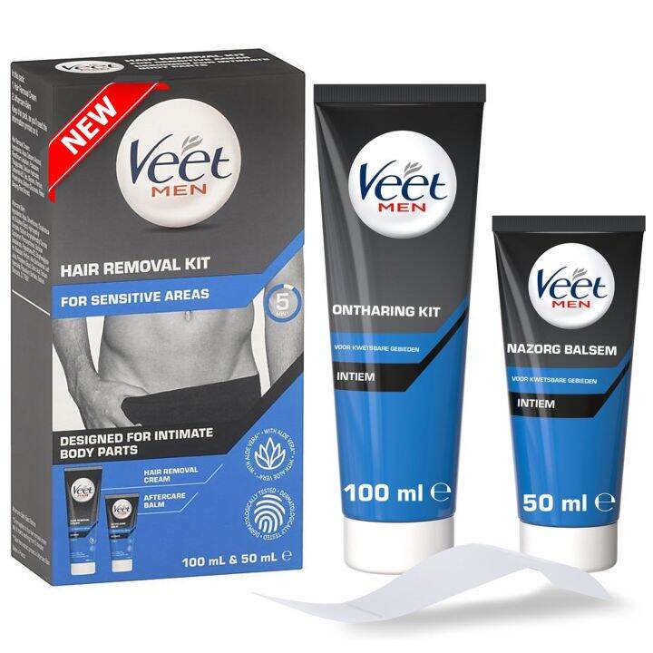 Veet Men Intimate Hair Removal Kit For Sensitive Areas ผลิตภัณฑ์กำจัดขน ...