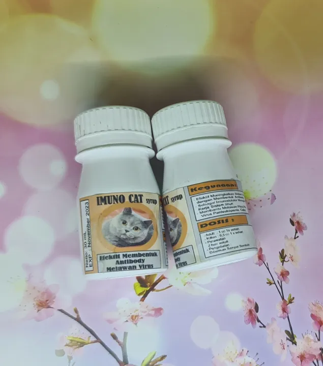 IMUNO CAT SYRUP 30 mL Imunitas Kucing Virus Penleukopenia Calici ...