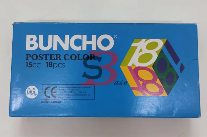Buncho Poster Colour - 18’s/box (15cc - 2172/18) | Lazada