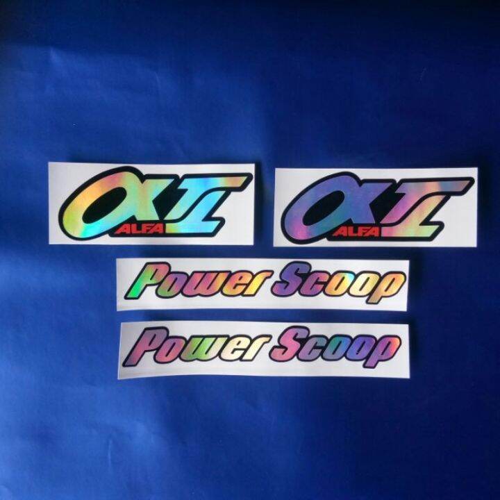 Sticker Cutting Yamaha Alfa & Power Scoop | Stiker Motor Jadul | Lazada ...