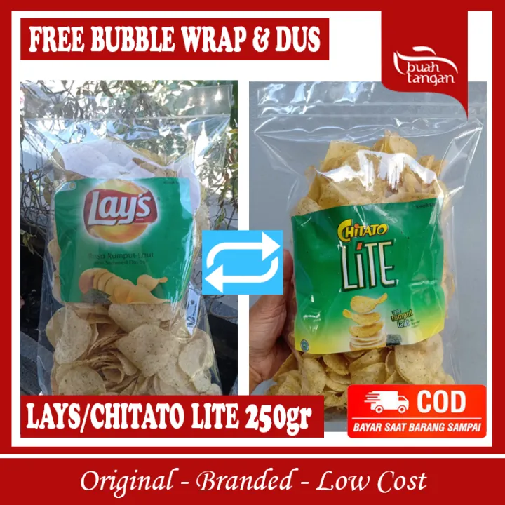 Lays/Chitato Lite Seaweed Snack Kiloan Murah Original Branded Buah ...