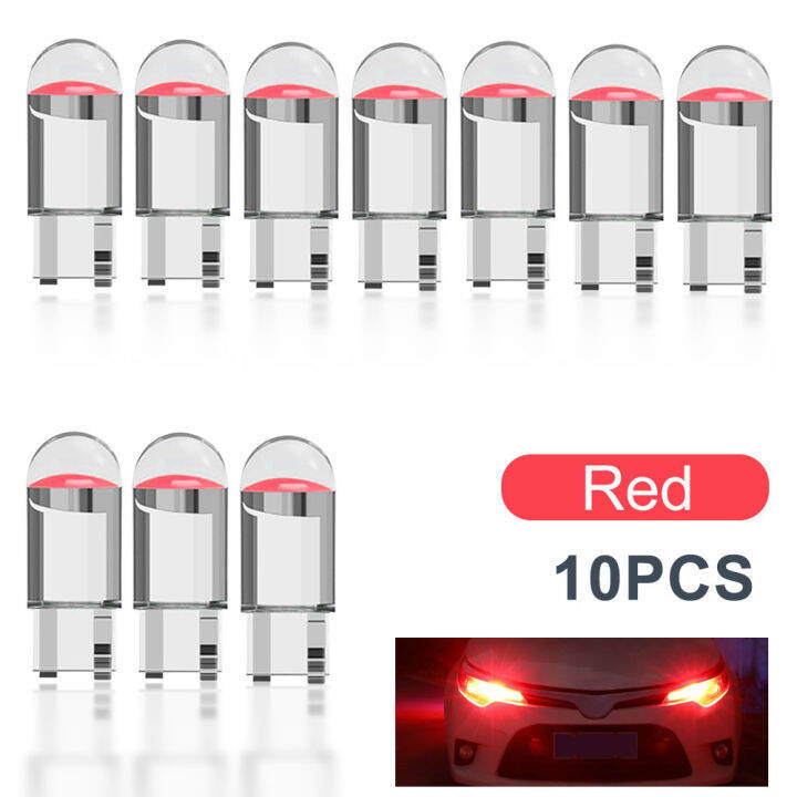 10PCS W5W Led 10PCS W5W Led T10 WY5W Car Light COB Car Wedge Parking ...