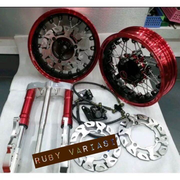 Paket Double Disc Velg Delkevic Nmax Upside Down Nui Nmax Old Piringan ...