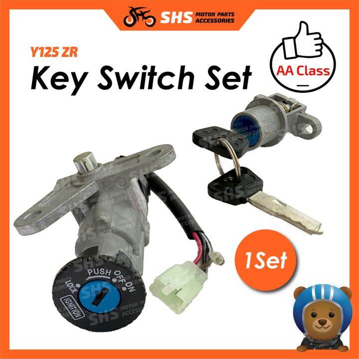 Y125 ZR🔑Key Switch Set / Lock set / Main Switch Set / Key Set / Motor ...